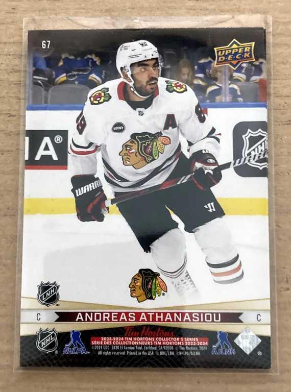 Carte de Hockey Connor Bedard/Andreas Athanasiou 2023-24 Tim Hortons Duos Base #67 Usagé à ...