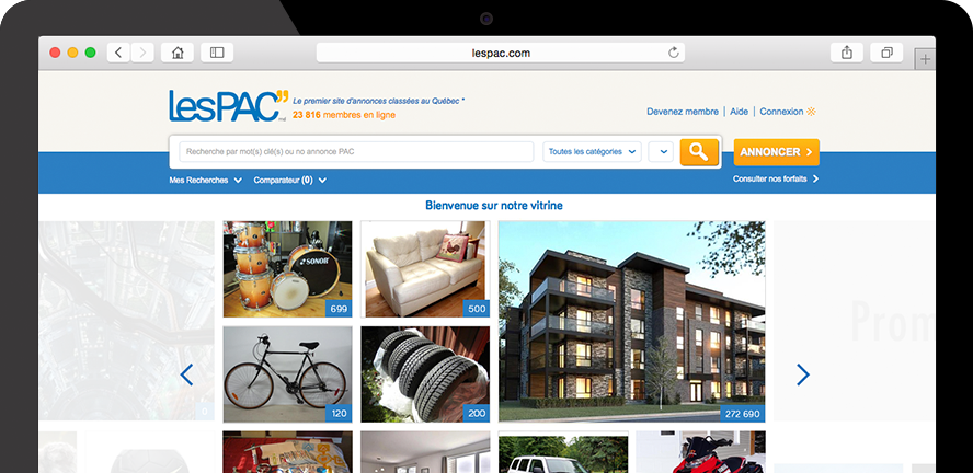 Annoncez dans notre vitrine - LesPAC